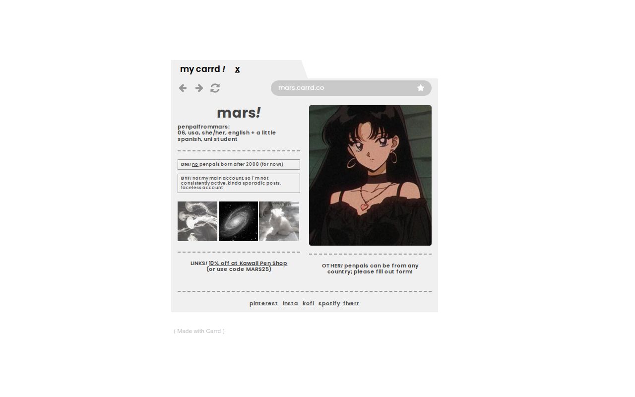 penpalfrommars carrd